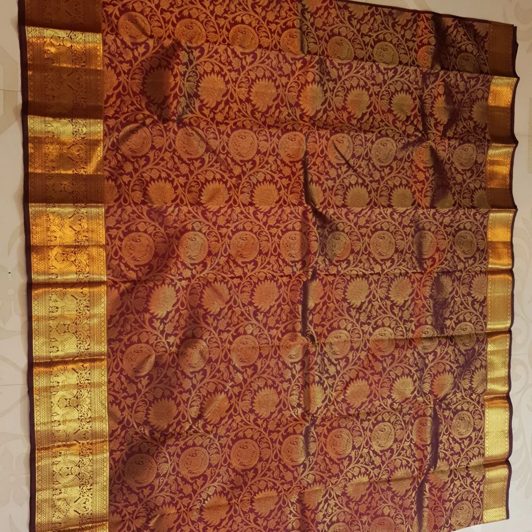 Inspiring Wine Soft Banarasi Silk Saree With Precious Blouse Piece ...